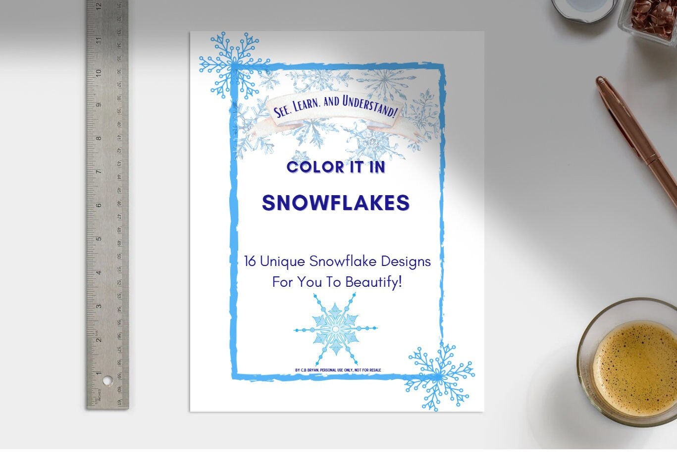 16 Unique Snowflakes Coloring Worksheets Worksheets for - Etsy