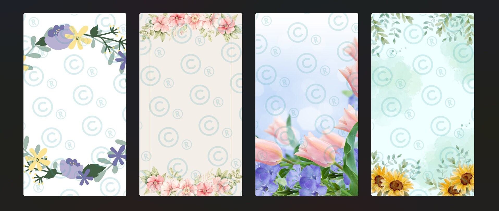 13 Floral Themed Instagram Stories Backgrounds - Flower Backgrounds ...