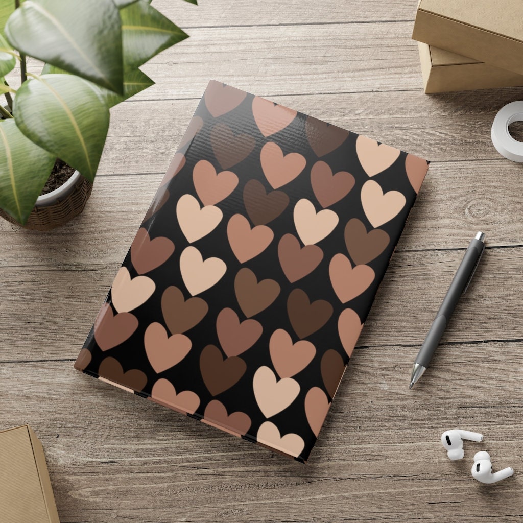 Unique Notebook Pretty Notebook Skin Tone Hearts Notebook - Etsy