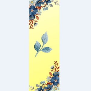 Flower and Eucalyptus Printable Bookmark Instant Download - Etsy