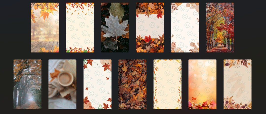 13 Fall Themed Instagram Stories Backgrounds - Autumn Backgrounds ...