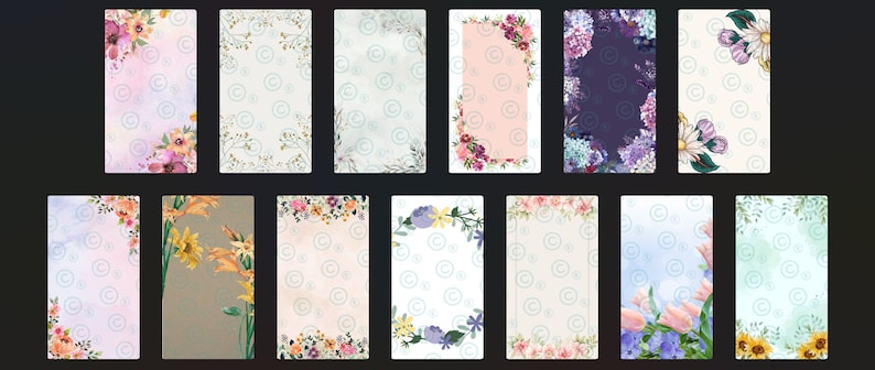 13 Floral Themed Instagram Stories Backgrounds - Flower Backgrounds ...