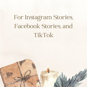 12 Days of Christmas Minimalist Stories Backgrounds - Christmas ...