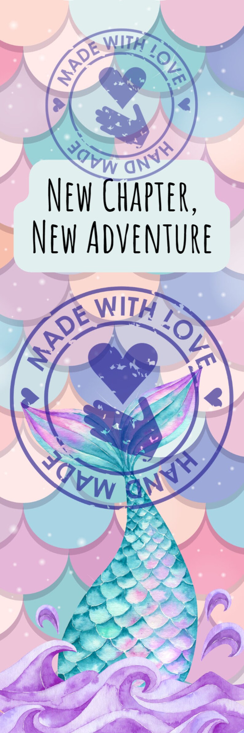 Cute Mermaid Bookmark! Instant Download Bookmark - Mermaid Printable ...
