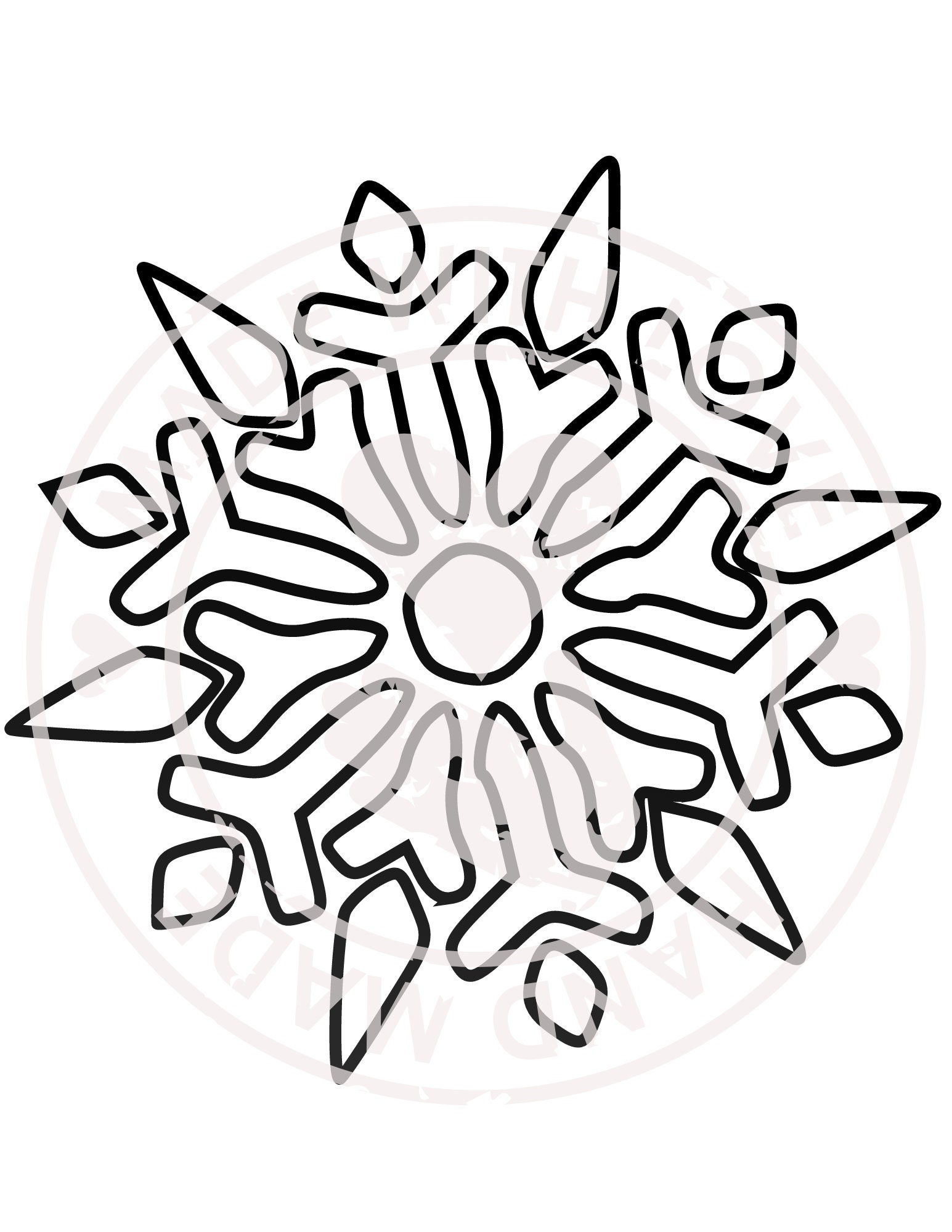 16 Unique Snowflakes Coloring Worksheets! Worksheets for Homeschool ...