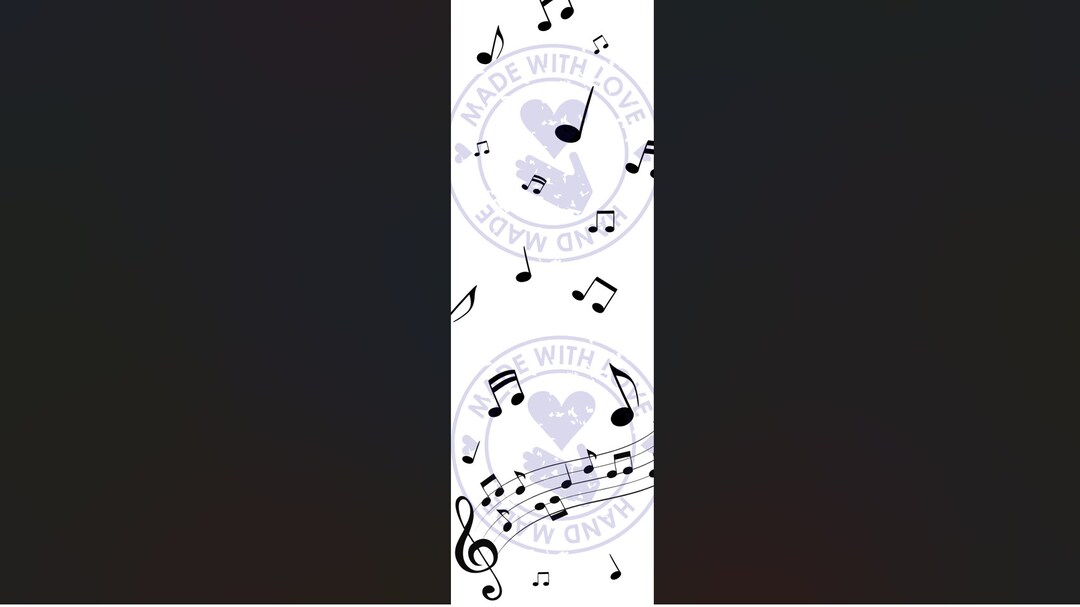 Music Notes Printable Bookmark Instant Download Bookmark - Etsy
