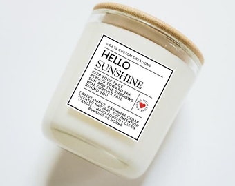 Sunshine Candle - Etsy
