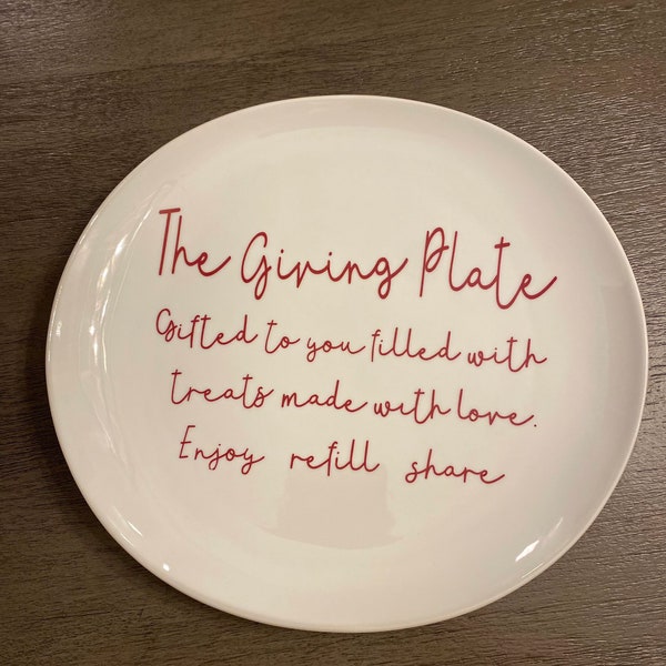 Giving Plate - Etsy
