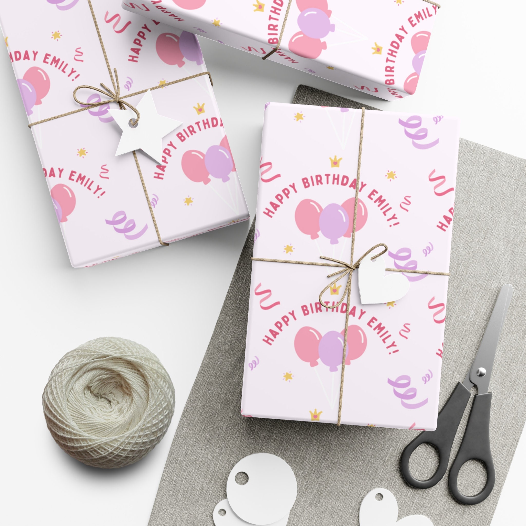 Custom Birthday Wrapping Paper, Customizable, Made to Order - Etsy