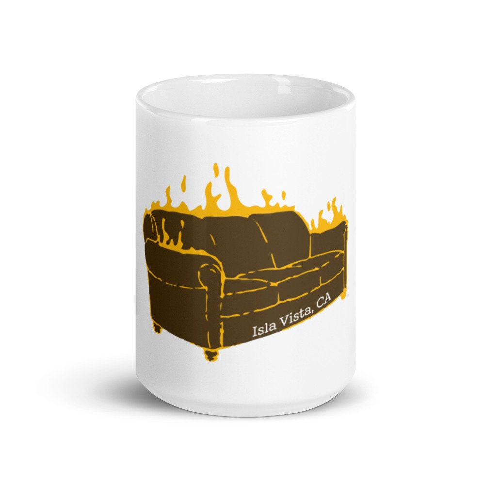 UCSB Isla Vista Burning Couch Mug | Etsy