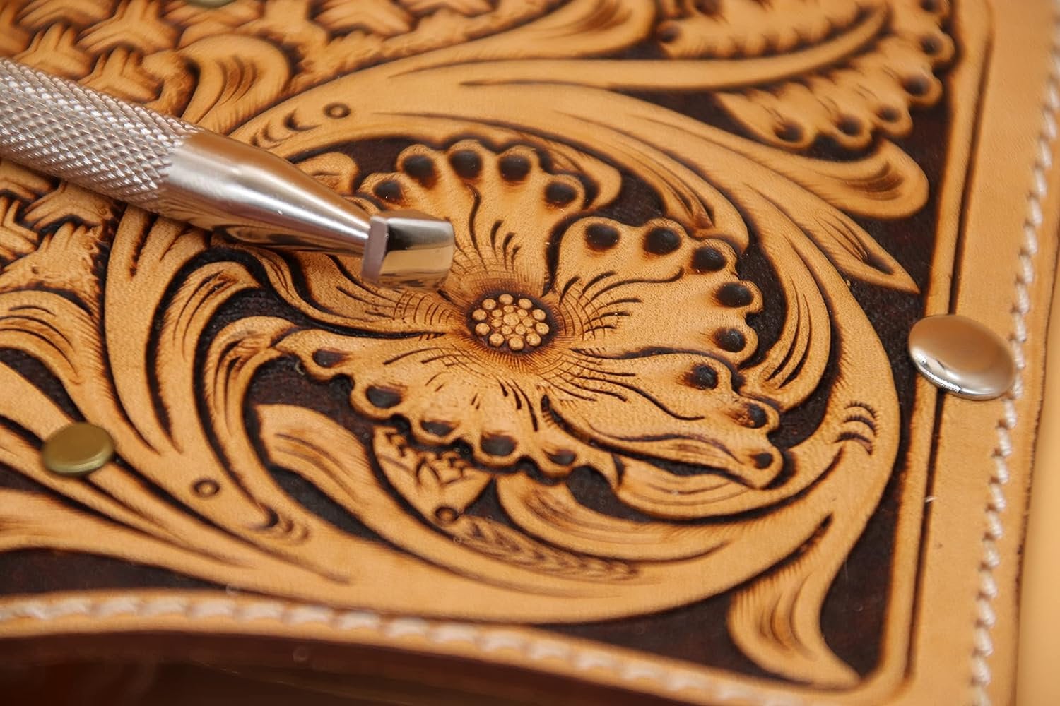 Smooth Angle Beveler Leather Stamping Tool Beveling Set Undercut Stamps ...