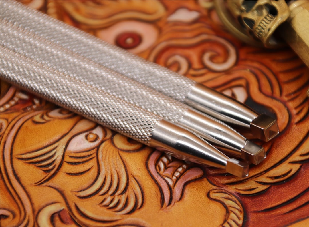 Leather Stamping Tools Carving Beveling Diamond Pattern Stamps 304 ...