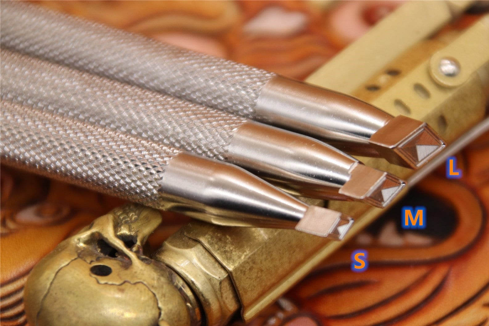 Leather Stamping Tools Carving Beveling Diamond Pattern Stamps - Etsy