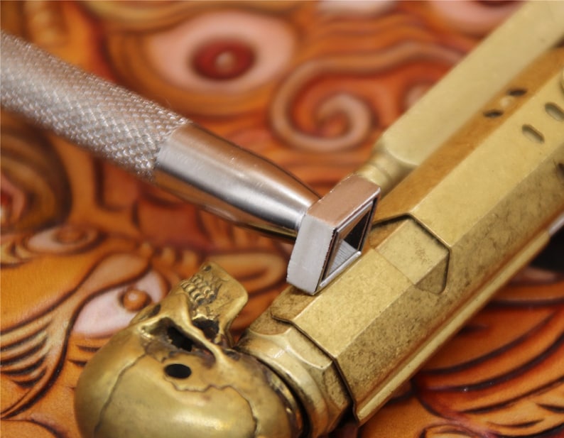 Leather Stamping Tools Carving Beveling Diamond Pattern Stamps - Etsy