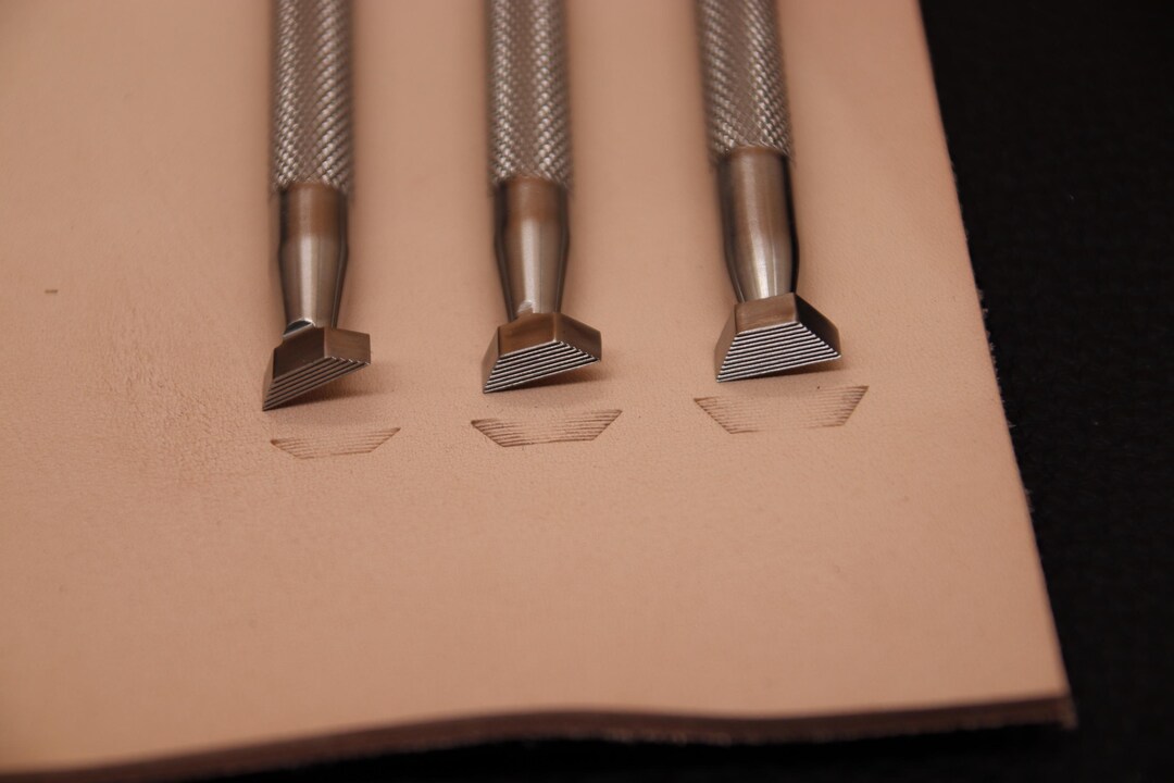Leather Stamps, 3 Pieces Set Professional Leather Stamping Tools for ...