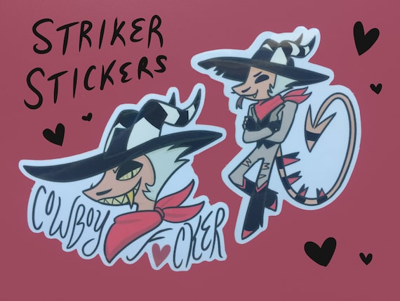 Striker Sticker / Helluva Boss Inspired Stickers / | Etsy