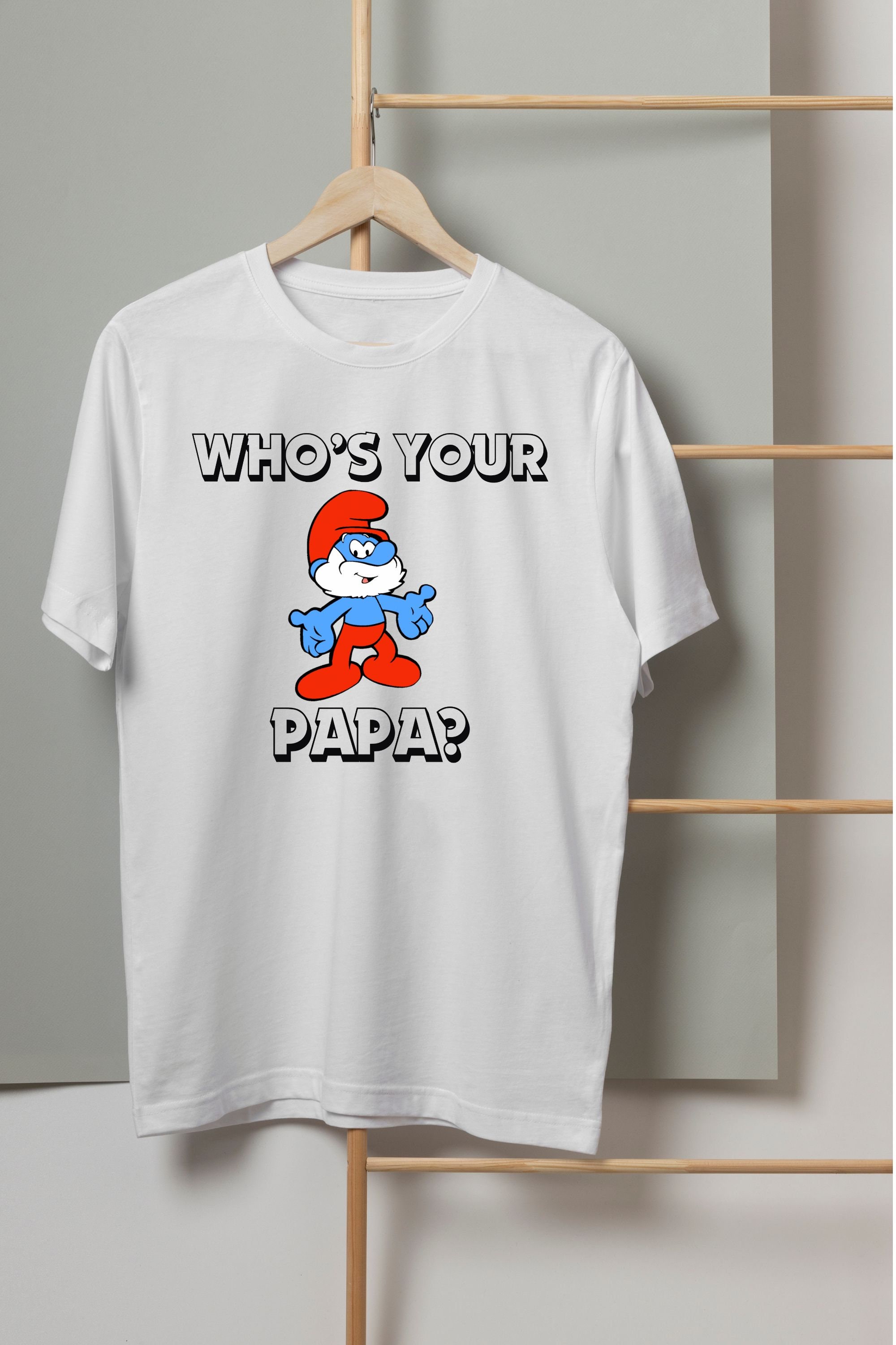 Who's Your Papa Father's Day PNG Papa Smurf - Etsy