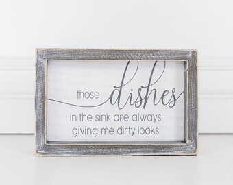 Dirty Dishes Go Here Sign - Etsy