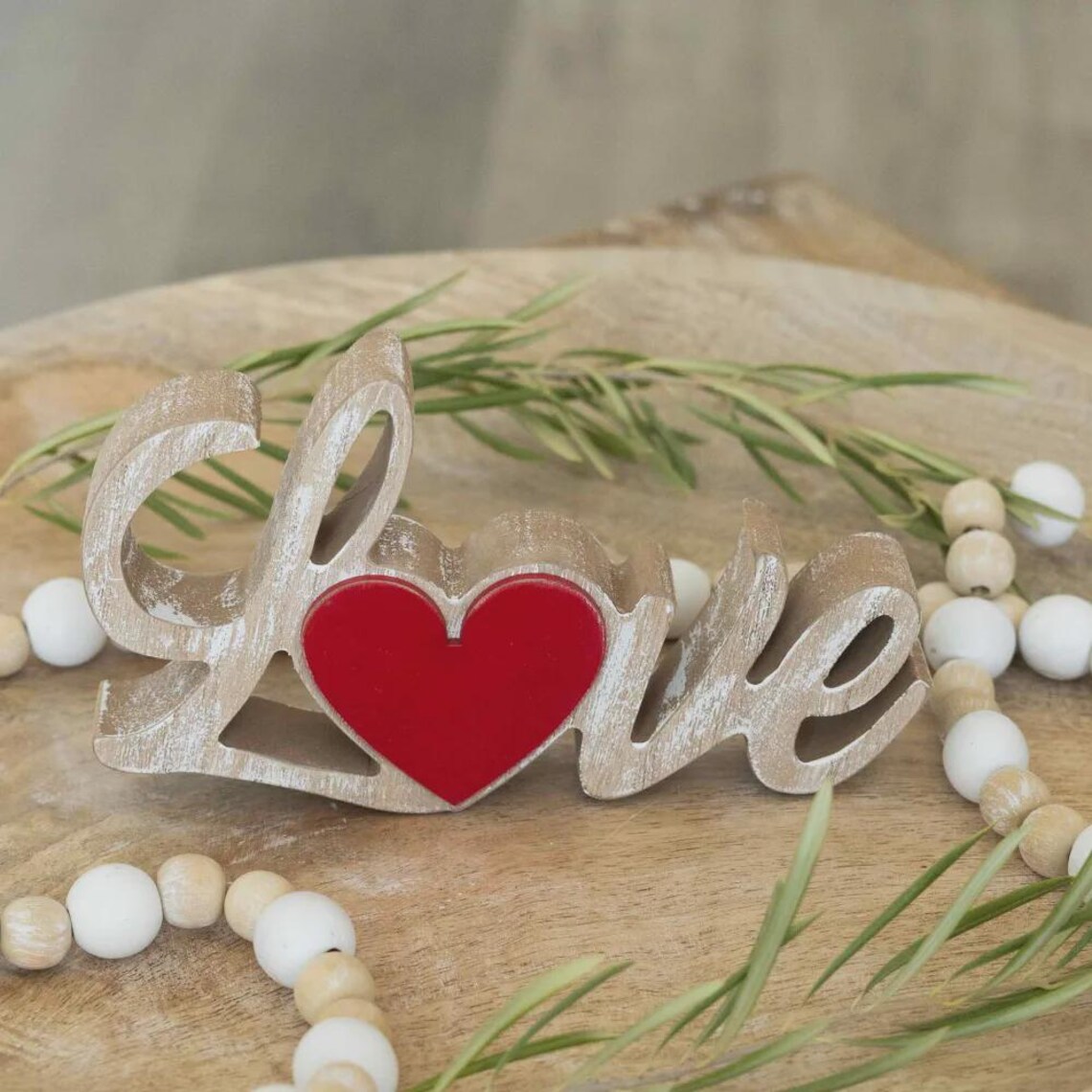 12" Wood Cutout - Love - Etsy