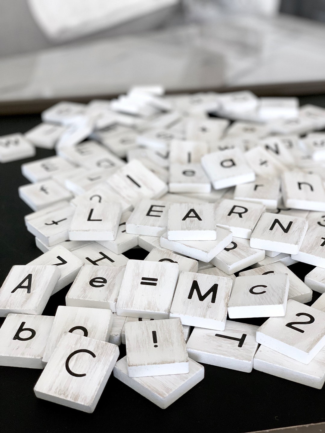 White Letter - Set of 70 - Etsy