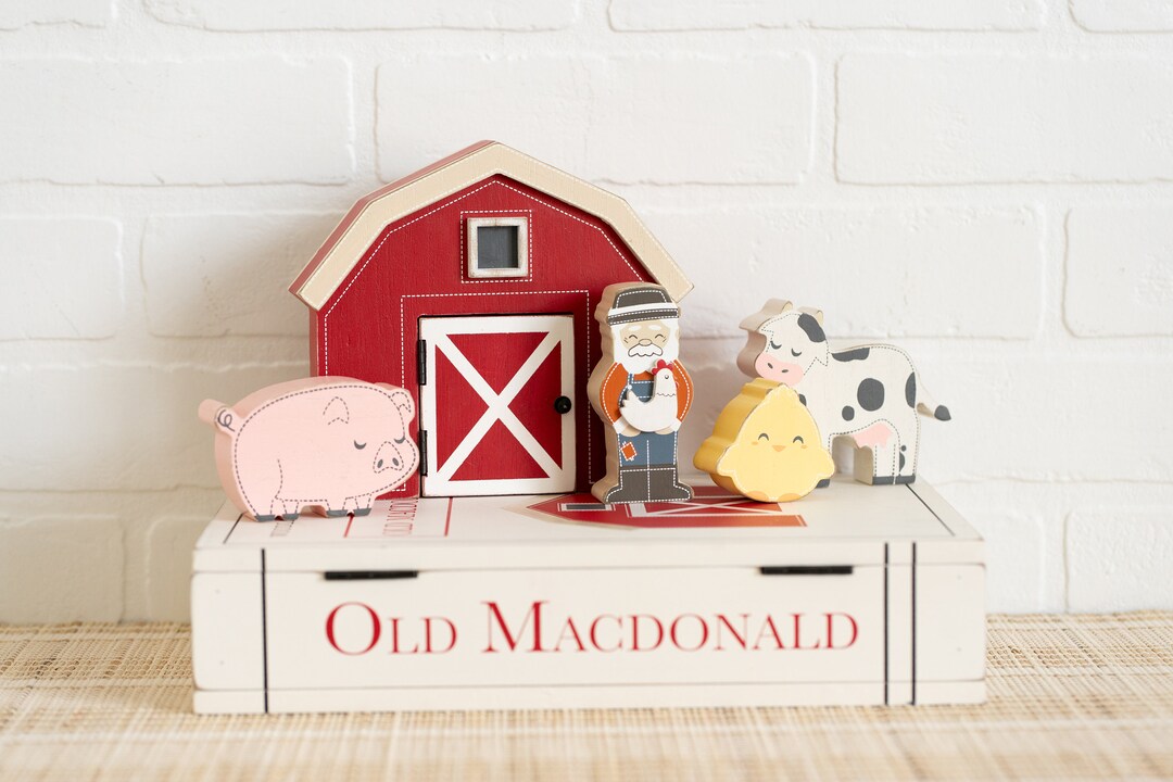 Wood Storybook Set - Old Macdonald - Etsy