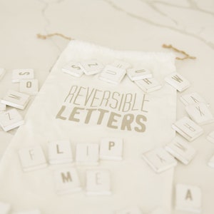 Reversible Gray Letters - Set of 70 - Etsy