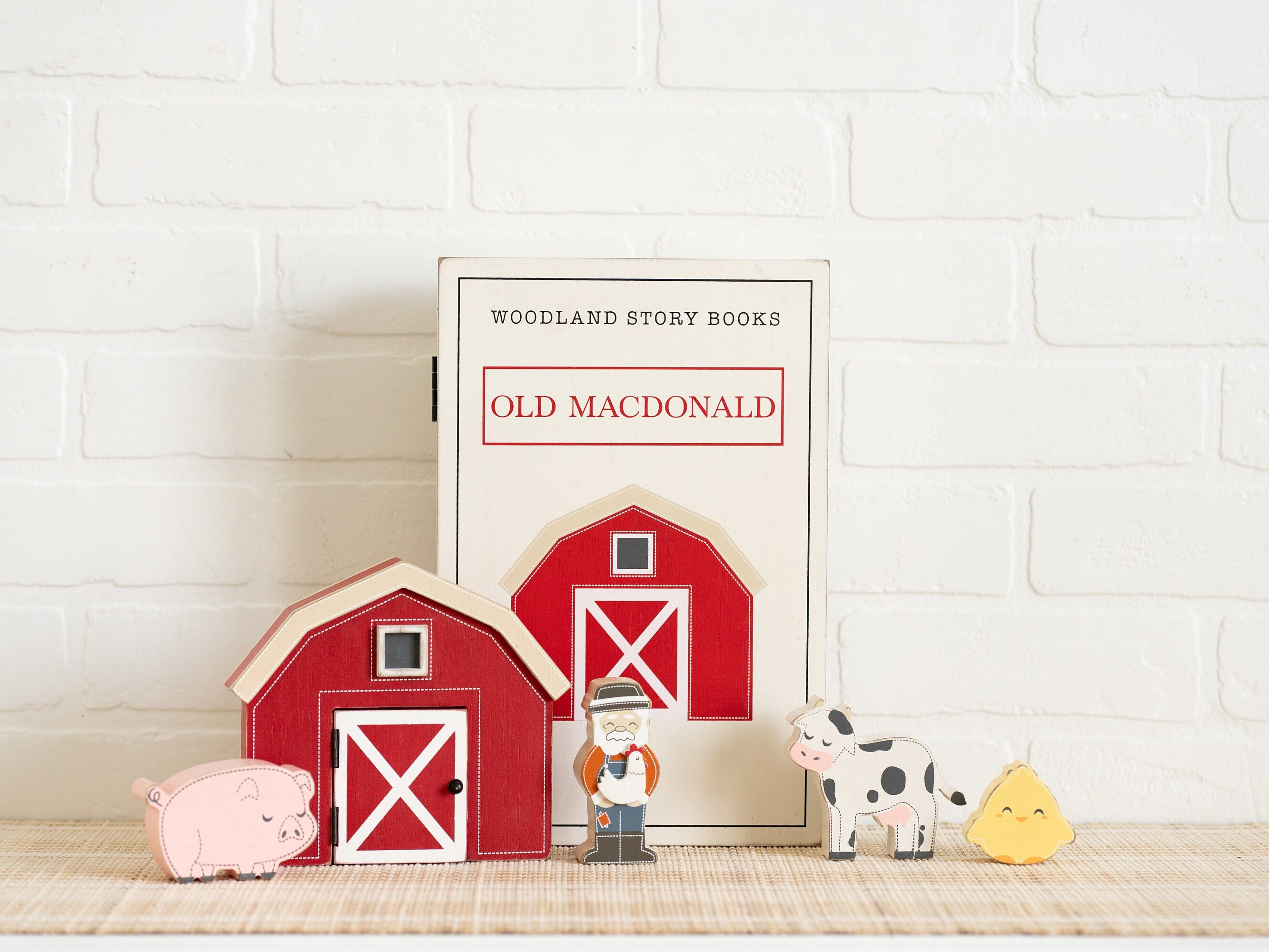 Wood Storybook Set - Old Macdonald - Etsy