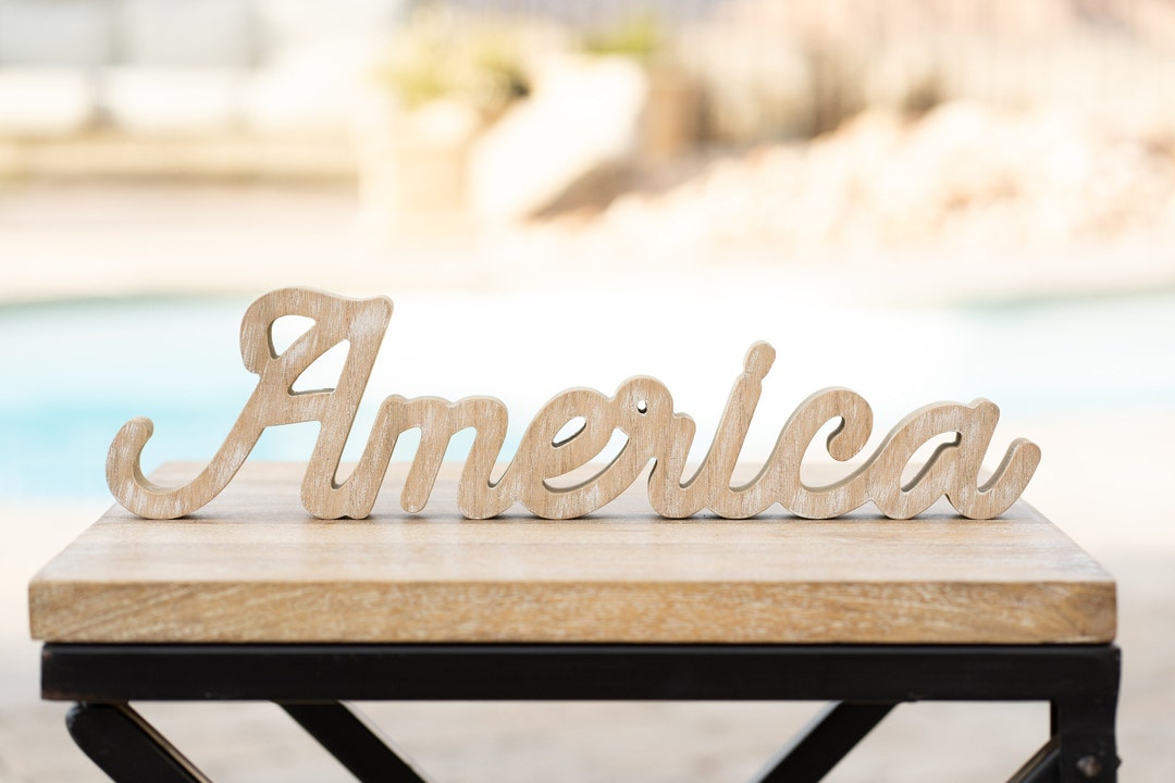 Wood Cutout America - Etsy