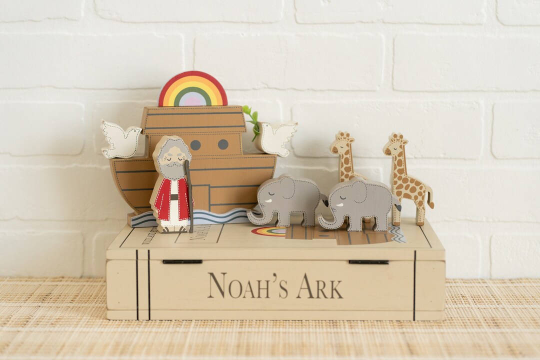 Wood Storybook Set - Noah's Ark - Etsy