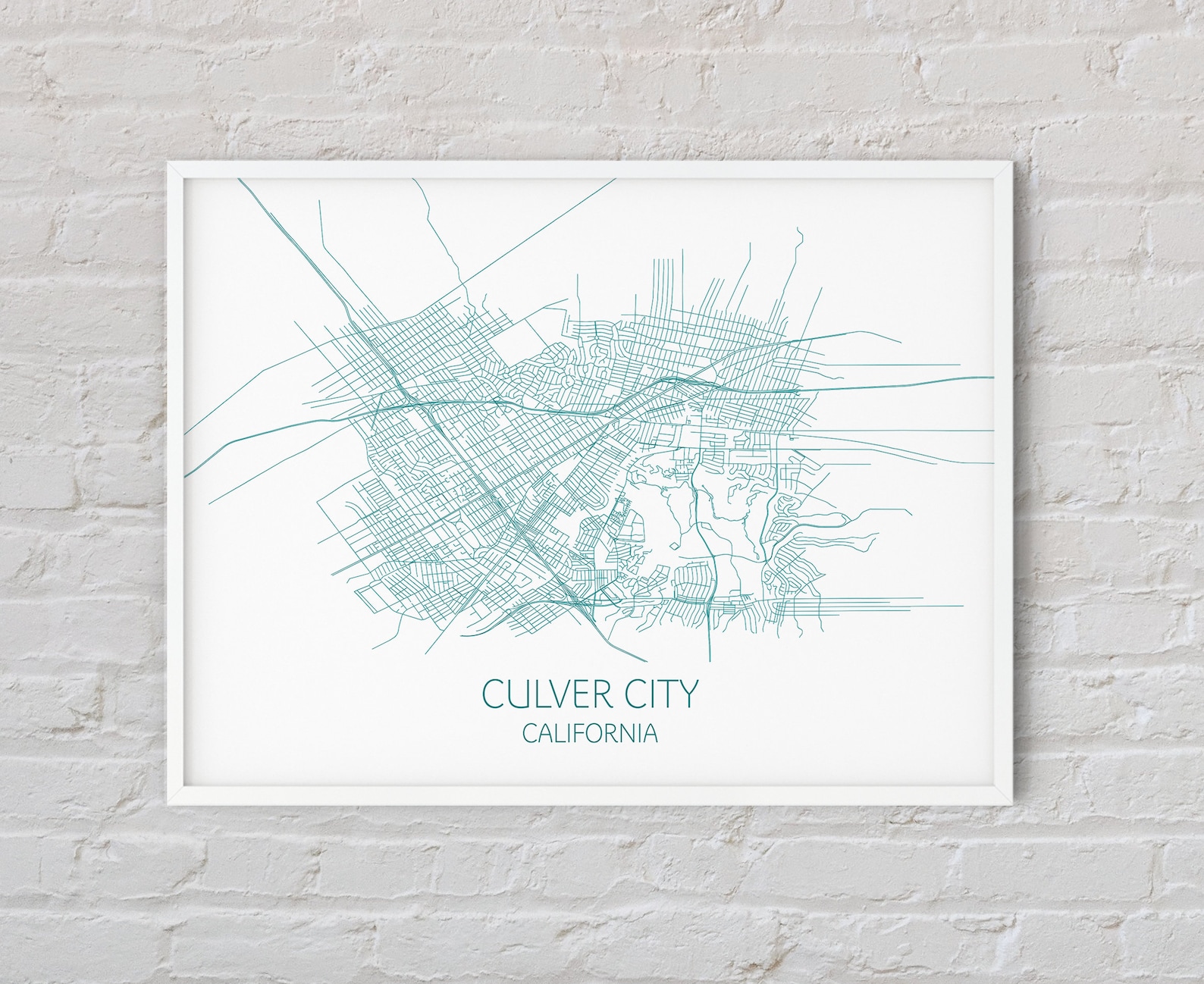 Culver City Map Print Poster, Los Angeles Map, LA Map, California Map ...