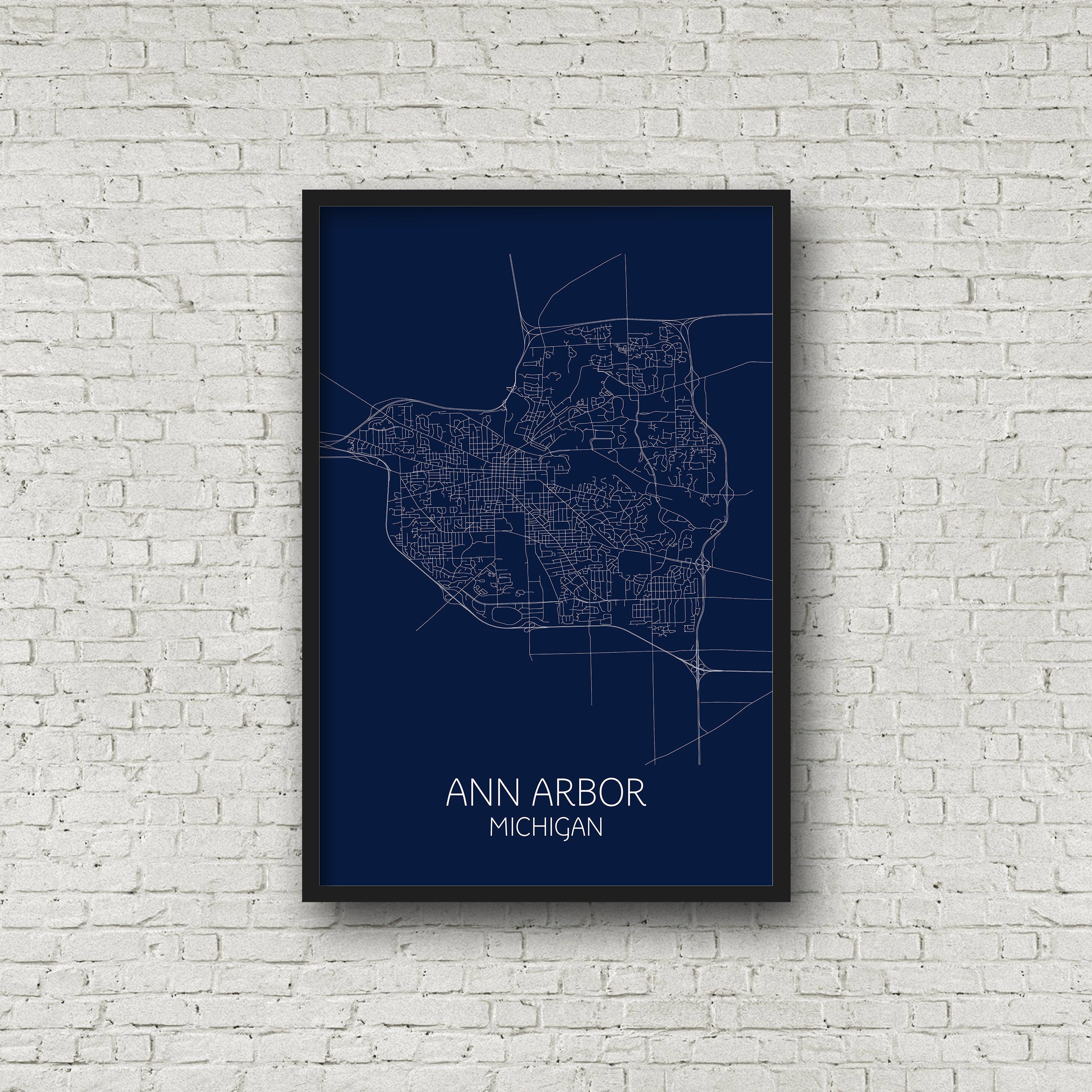 Customizable Map Print for Your City | Digital Download | Custom Map ...