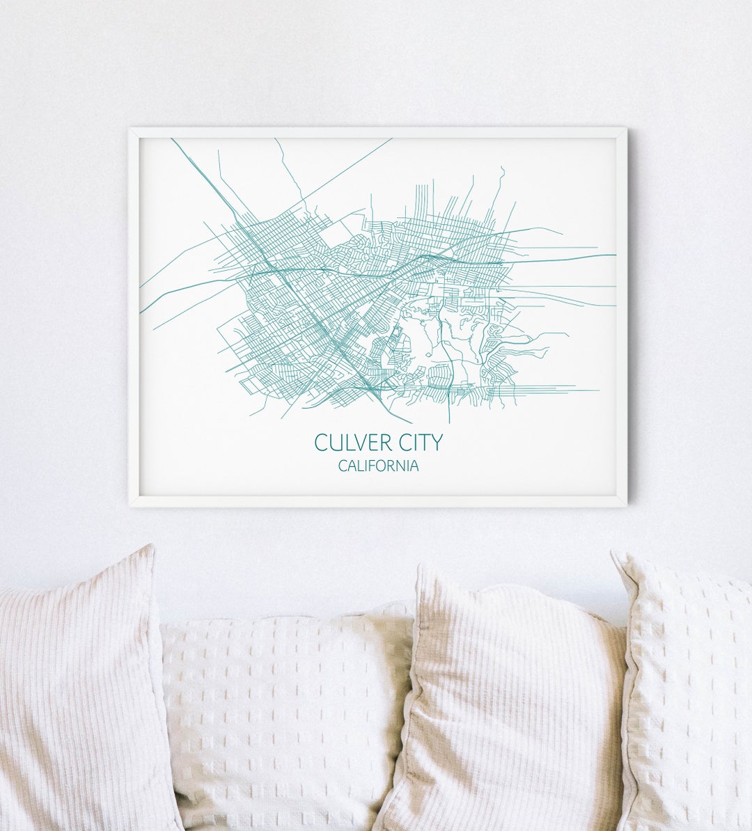 Culver City Map Print Poster, Los Angeles Map, LA Map, California Map ...