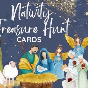 Nativity Scavenger Hunt, Christmas Scavenger Hunt, Christmas Treasure ...