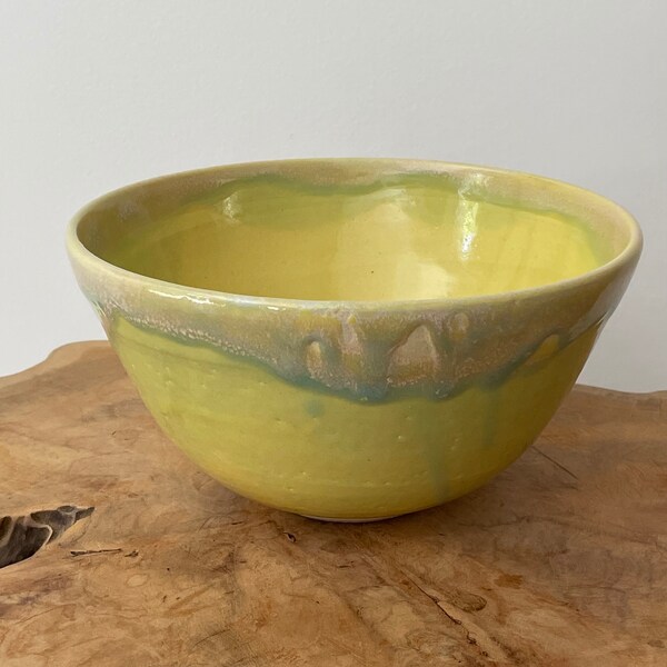 Yellow Serving Bowl - Etsy
