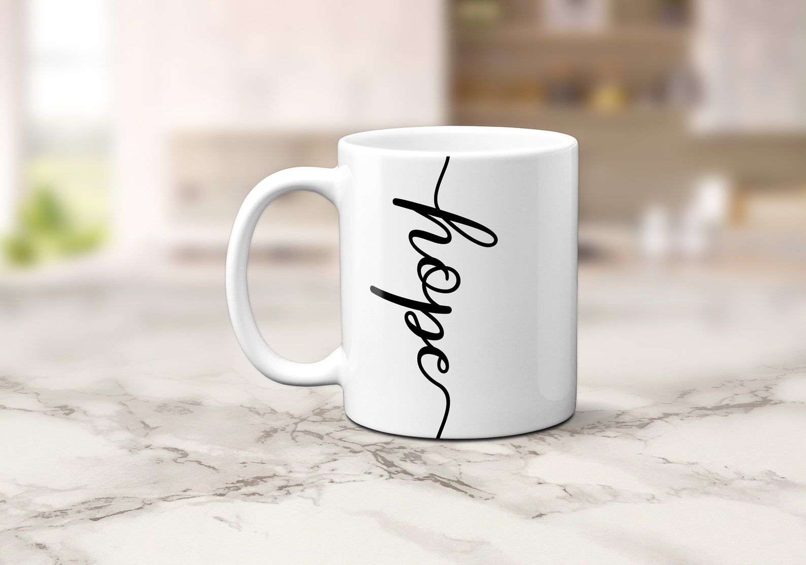 Hope Script Border Mug Wrap Template SVG for Infusible Ink - Etsy