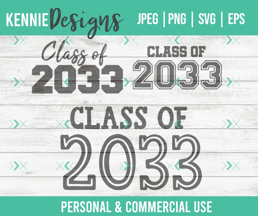 Class of 2033 SVG Cutting File for Making Grow With Me Back to School ...