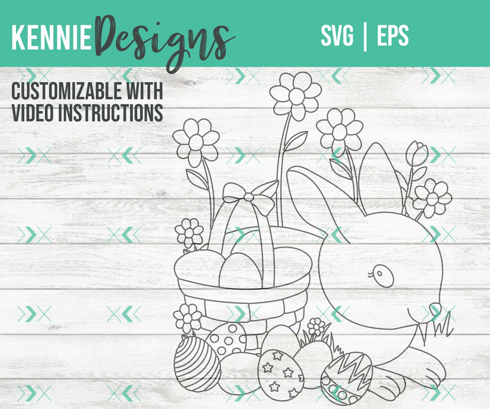 Easter Bunny DIY Coloring Shirt Single Line SVG Use With - Etsy