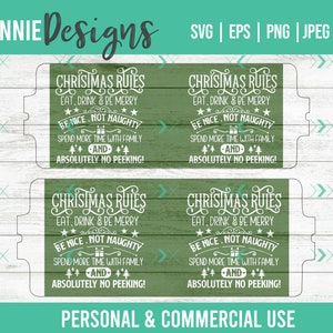 Christmas Rules Mug Template SVG for Infusible Ink Sheets and Marker ...
