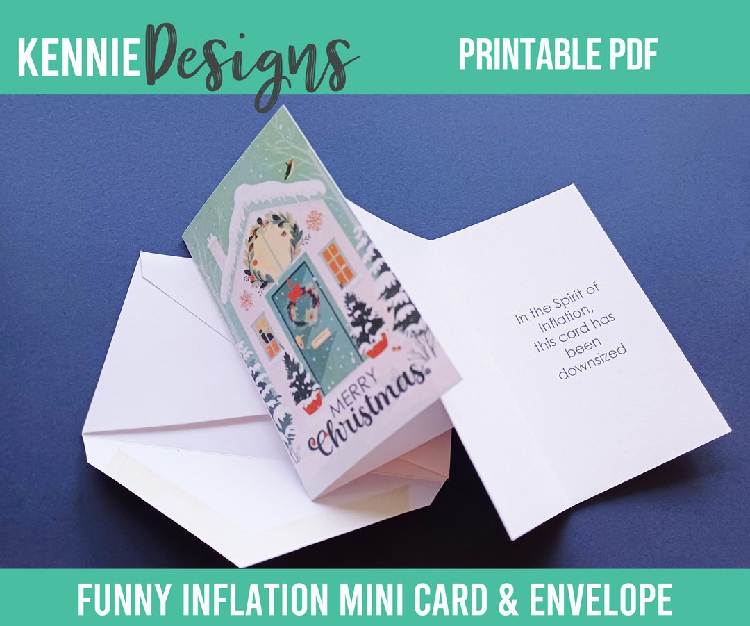 Funny 2024 Christmas Card Printable – Inflation Humor – Mini Christmas ...