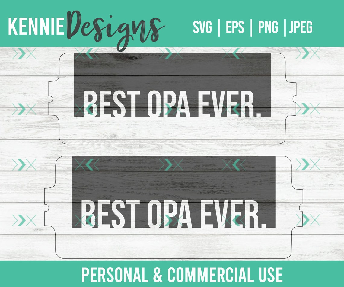 Best Opa Ever Infusible Ink Mug Wrap SVG Template Transfer Sheet and ...