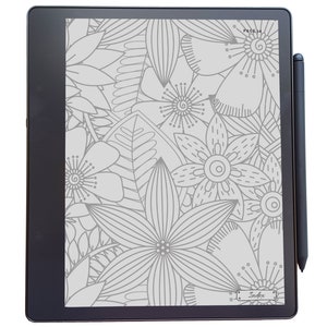 Tracing Doodle Fancy Flowers Pages for Kindle Scribe Book 2, Navigation ...
