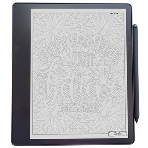 Tracing Doodle Bible Verses Pages for Kindle Scribe, Navigation ...