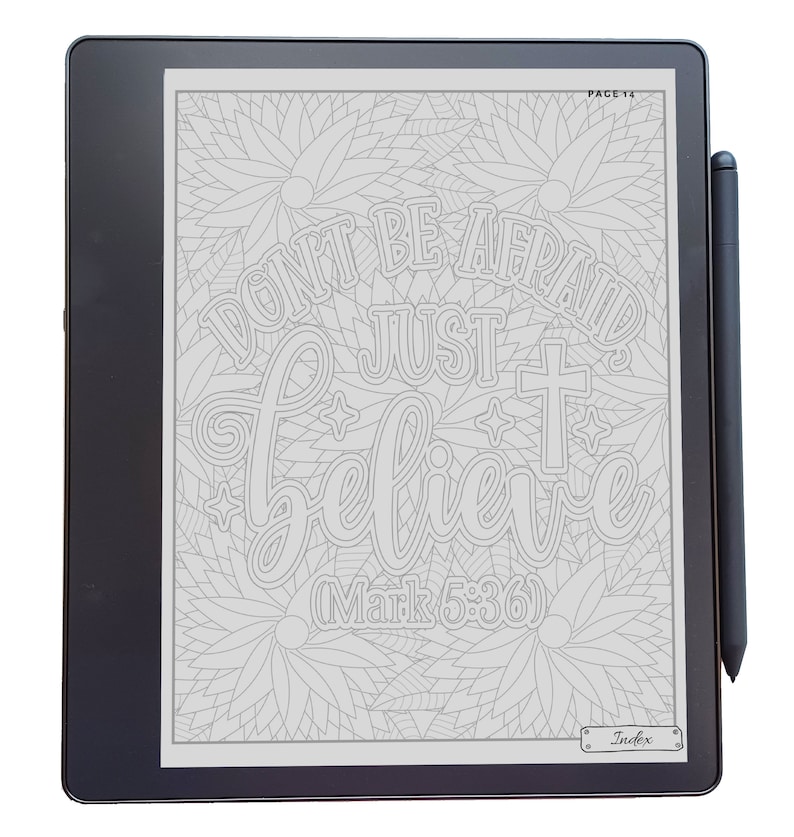 Tracing Doodle Bible Verses Pages for Kindle Scribe - Etsy