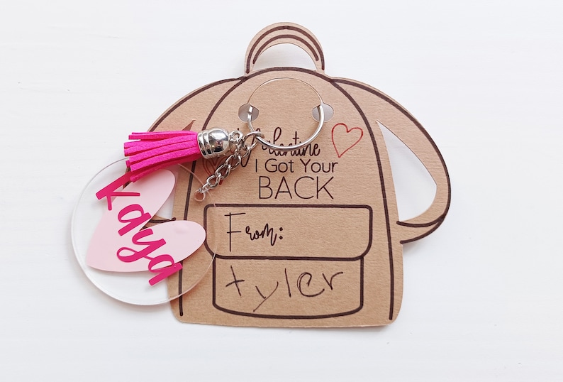 Backpack Valentine SVG for Keyrings Keychains and Backpack Tags Cut and ...