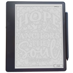 Tracing Doodle Bible Verses Pages for Kindle Scribe, Navigation ...