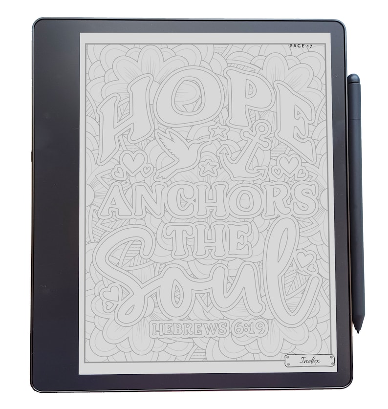 Tracing Doodle Bible Verses Pages for Kindle Scribe - Etsy