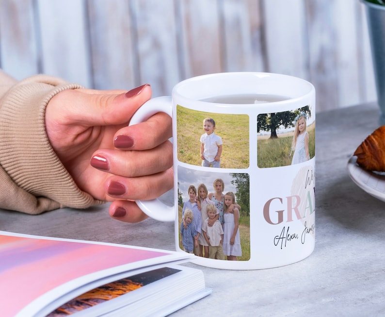 Grandma Photo Collage Mug - Photo Template for Sublimation - Mother's ...