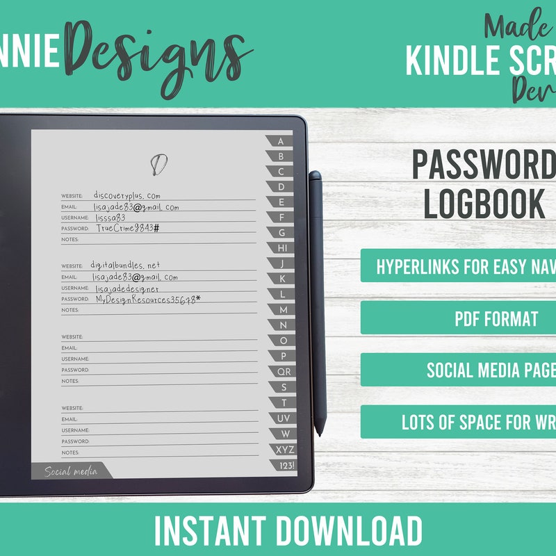 Password Notebook - Etsy