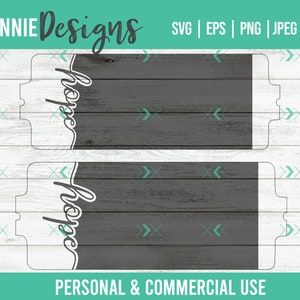Hope Script Border Mug Wrap Template SVG for Infusible Ink Sheets for ...