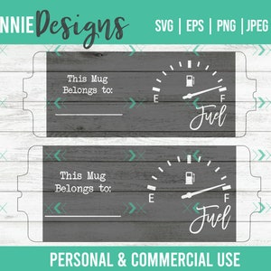 Fun Coffee Fuel Mug Wrap Template SVG for Infusible Ink Sheets for Use ...